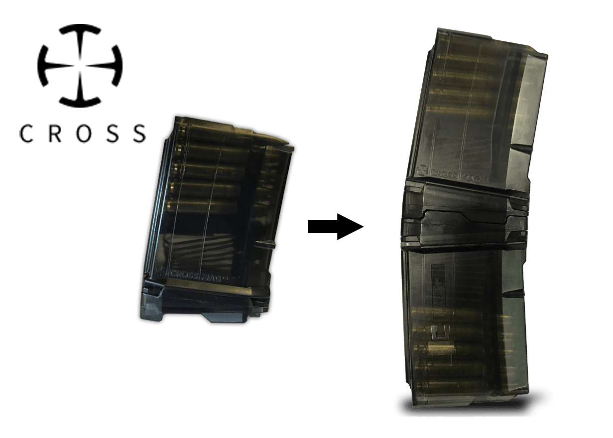 Cross Industries 10/10 Cross Mag Chargeur Pistolet Avec Coupleur Pour AR15