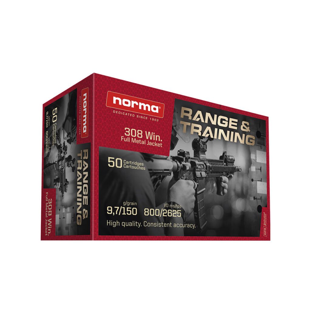 Norma Range & Training .308 Win. 150 Gr. – 500 Rounds - Dante Sports